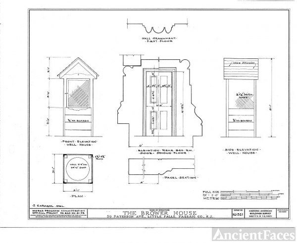HABS NJ,16-LITFA,2- (sheet 22 of 24) - Brower House, 50...