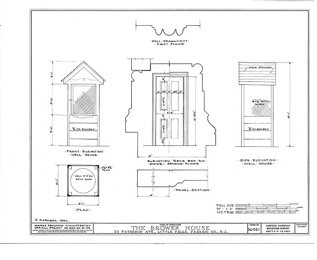 HABS NJ,16-LITFA,2- (sheet 22 of 24) - Brower House, 50...