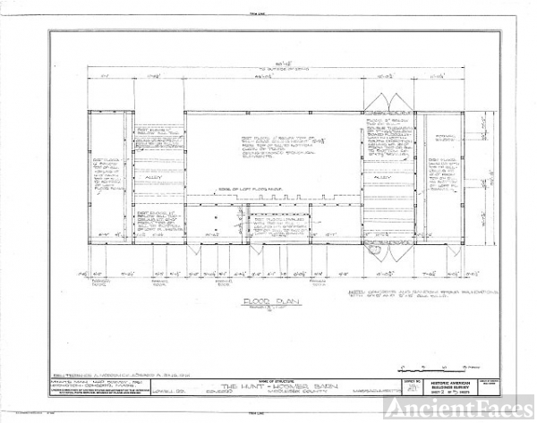 HABS MASS,9-CON,16- (sheet 2 of 5) - Hunt-Hosmer Barn,...