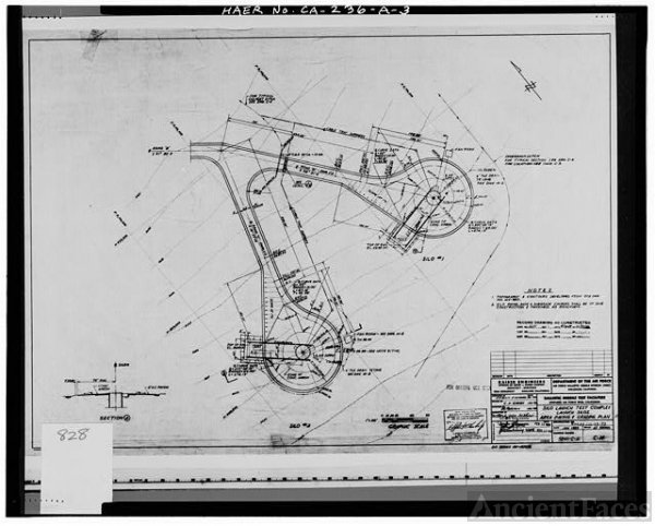 3. "LAUNCH SILOS; AREA PAVING AND GRADING PLAN."...