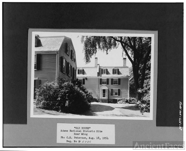 Perspective view (west) of rear wing - Adams Mansion, 135...