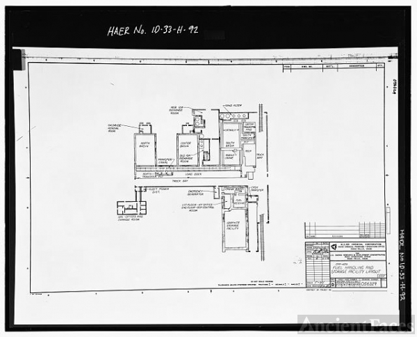 FACILITY LAYOUT OF FUEL STORAGE BUILDING (CPP-603)...