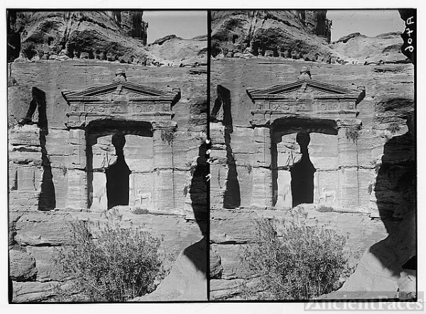 Petra in Transjordan. Tomb of the lions