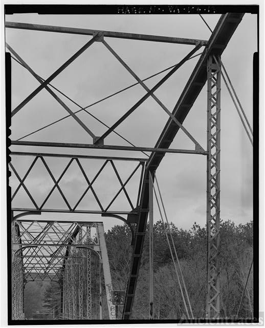 13. WEST ABUTMENT, LOOKING NORTHWEST - Clarkton Bridge,...