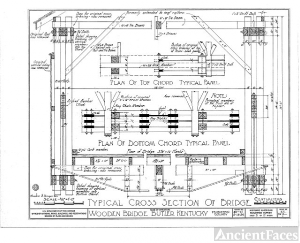 Plan of Top Chord Typical Panel, Plan of Bottom Chord...