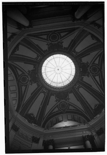 5. Interior,skylight above rotunda - Newark City Hall,...