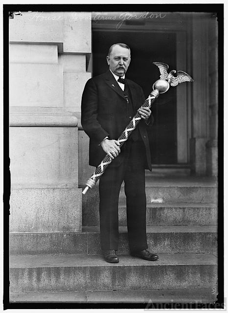 HOUSE OF REPRESENTATIVES SERGEANT-AT-ARMS GORDON WITH MACE