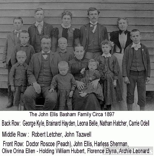 John Ellis Basham Family Circa 1897