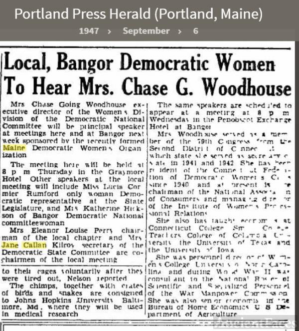 Jane Agnes-Jennie- Callan-Kilroy--Portland Press Herald (Portland ...