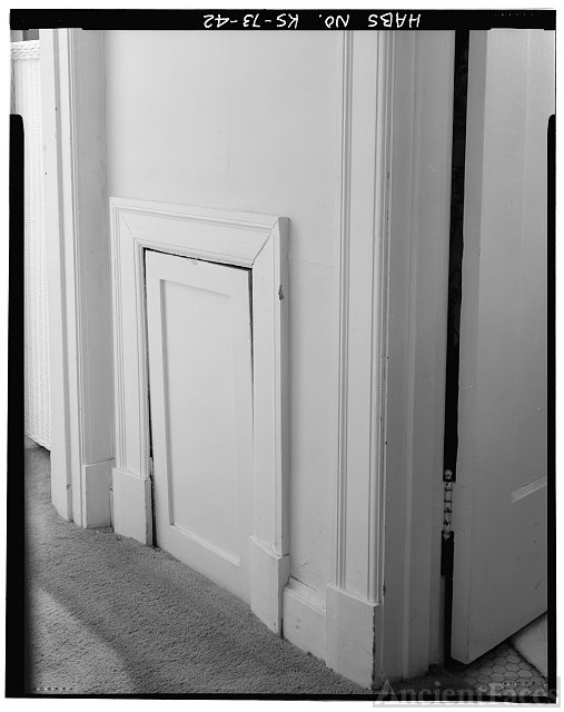 42. Interior view, first floor, detail, typical plumbing...