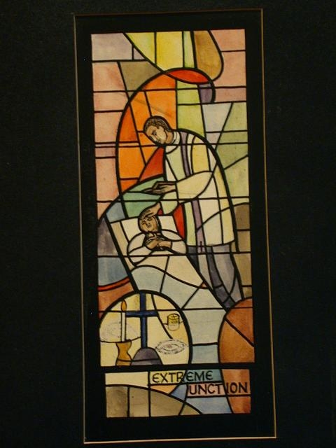 [design Drawing For Stained Glass Window Showing Extreme