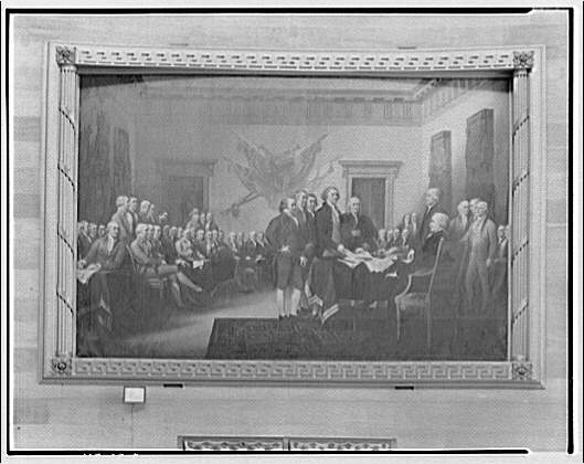 U.S. Capitol paintings. Signing of Declaration of...