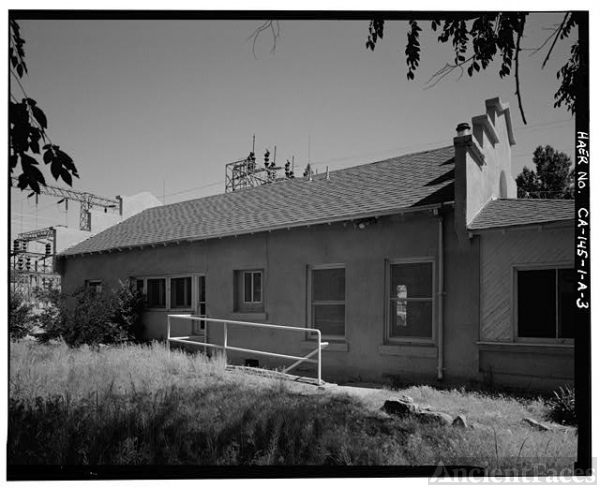 3. SOUTH SIDE SHOWING STEPPED PARAPET GABLES AT FRONT AND...