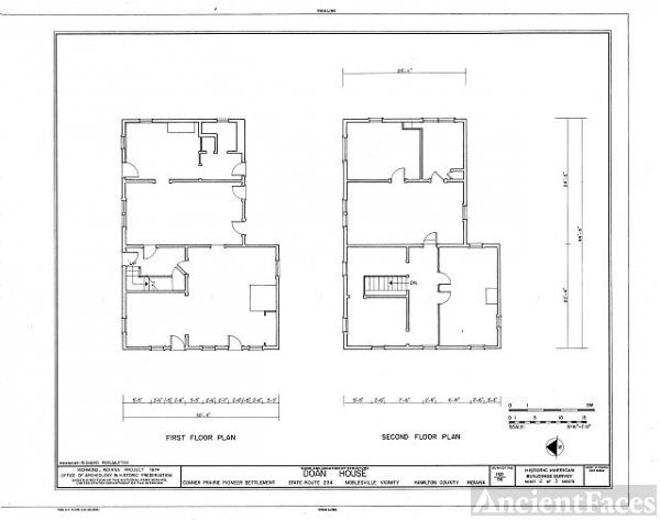 HABS IND,29-NOBL,1- (sheet 2 of 3) - Doan House, 30...