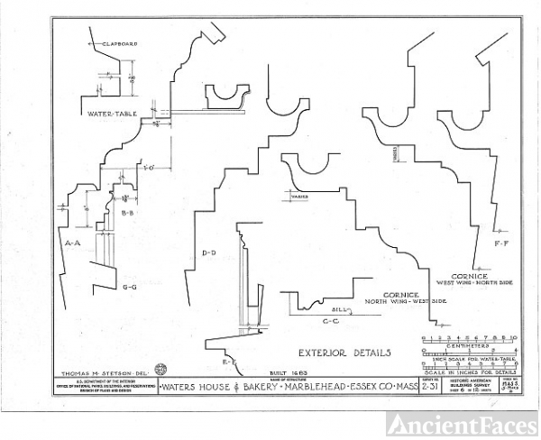 HABS MASS,5-MARB,4- (sheet 6 of 12) - Waters House