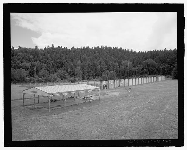 General topographic view of the firing range, view...
