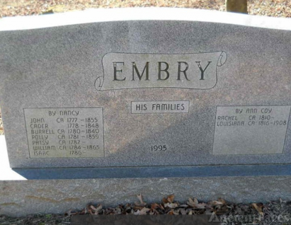 William Embry headstone