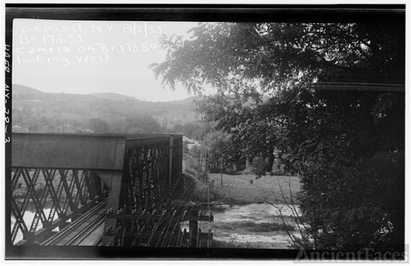 3. Photo of bridge, looking west, taken August 2, 1933,...