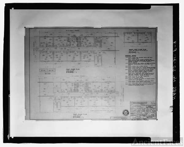 4. Drawing No. 4. First floor plan. - Ellsworth Air Force...
