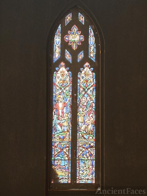 [Design drawing for stained glass Clerestory window...