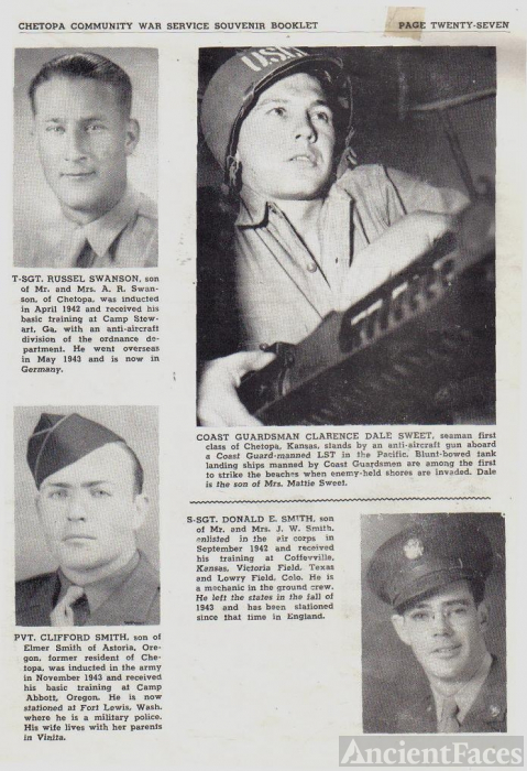 ted stafford's Army Book Kansas S surnames