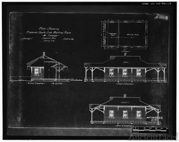 17. Photocopy of original blueprint drawing by Engineers...