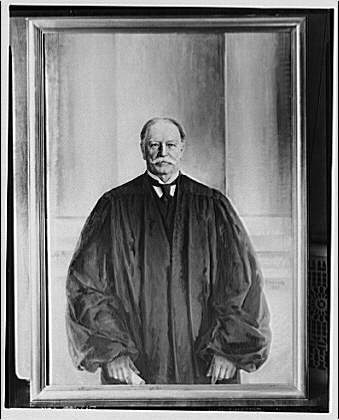 William Howard Taft. Portrait painting of William Howard...
