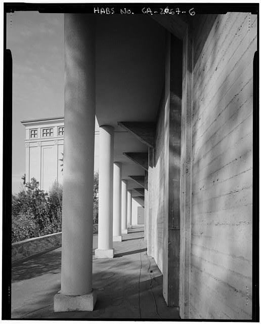 6. EXTERIOR WEST SIDE PRESS BOX UNDERSIDE DETAIL VIEW,...