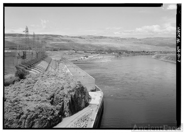 7. CHIEF JOSEPH DAM AND POWERHOUSE TO LEFT OF PICTURE...