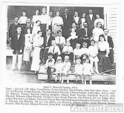 John Thomas Warrick family