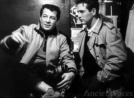 Rocky Graziano with Paul Newman who played Rocky in Somebody Up There ...