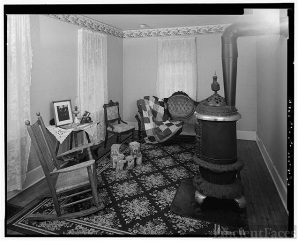 26. Interior view of the parlor (living room), taken from...