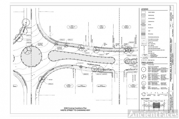 2006 Existing Conditions Plan, Haste Street to Channing...