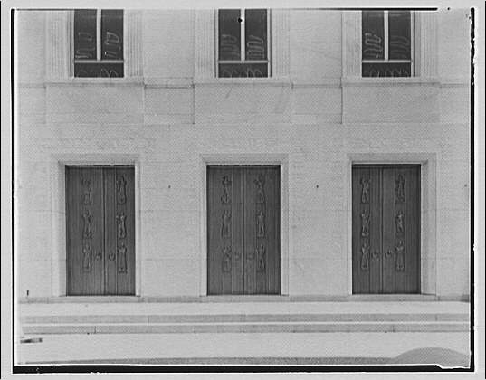 Library of Congress (John Adams Building). Carvings on...