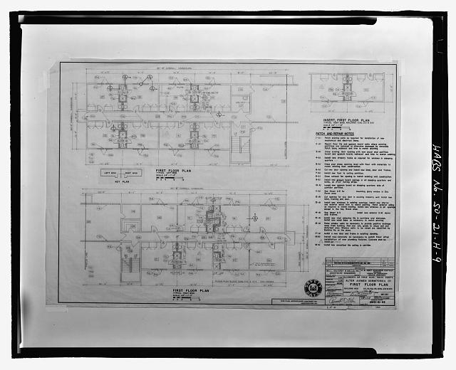 9. Drawing No. 6. First floor plan. - Ellsworth Air Force...