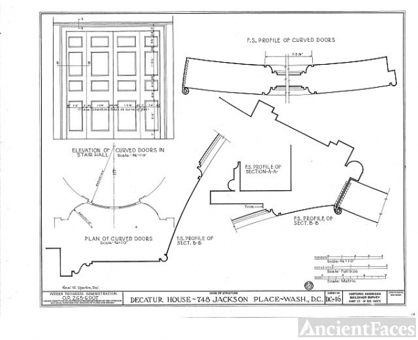 HABS DC,WASH,28- (sheet 10 of 23) - Decatur House,...