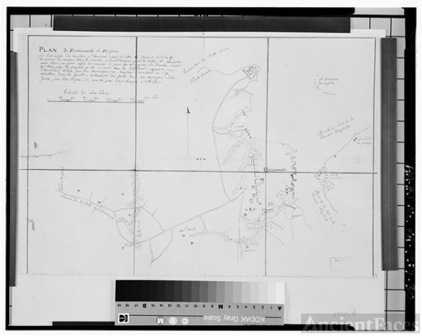 30. Photographic copy of historic drawing, map of...