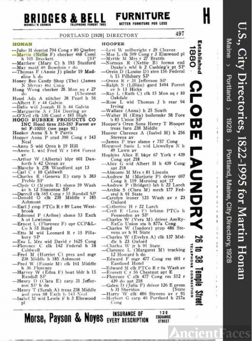 Matthew Honan (born 1888) - Portland, ME | 12 Memories, 4 Family ...