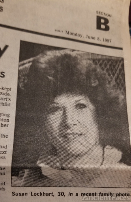 Susan Lockhart Newspaper article