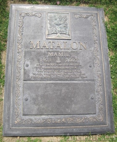 Mamie Matalon Gravesite