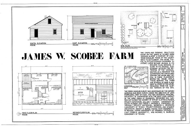 HABS MO,69-FLOR.V,1- (sheet 1 of 1) - James W. Scobee...