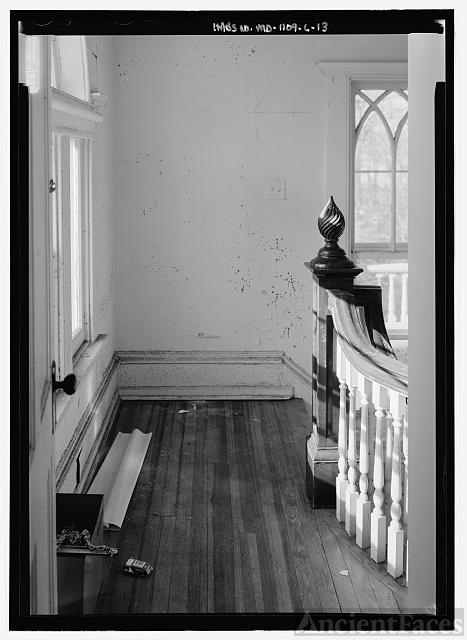Interior view, second floor stairhead - National Park...