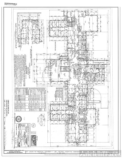 First Floor Plan - U.S. Veterans Hospital, Jefferson...