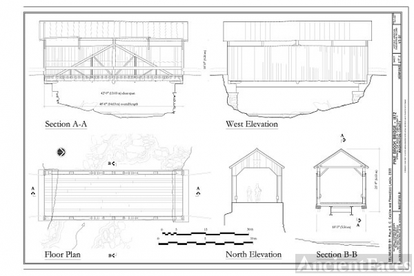 Section A-A; West Elevation; Floor Plan; North Elevation;...