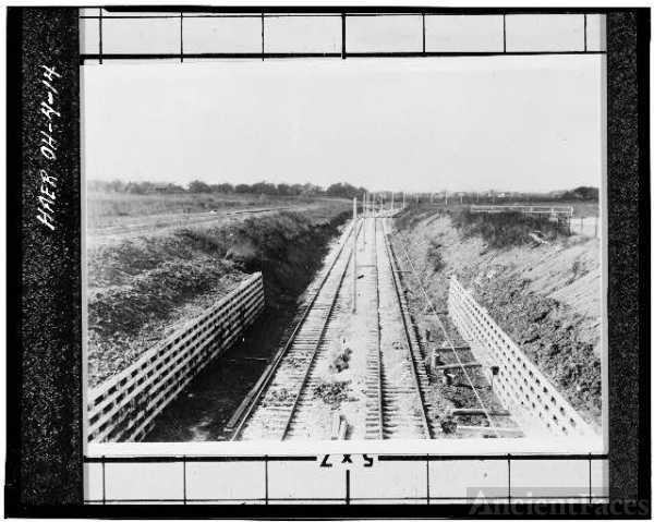 14. Sub-grade right-of-way for Shaker Rapid Transit, west...