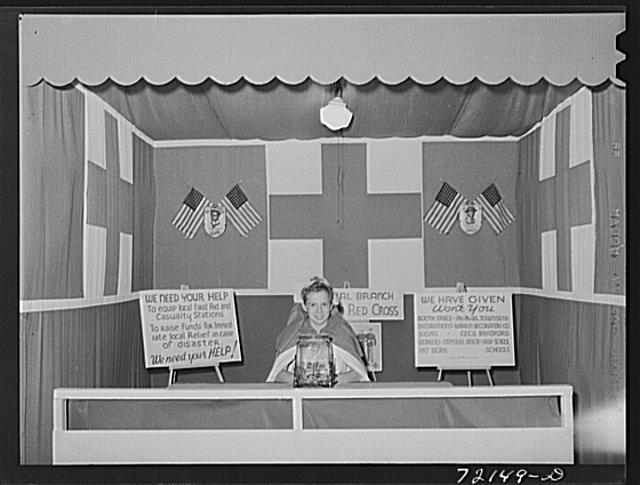 Red Cross booth at the Imperial County Fair, California