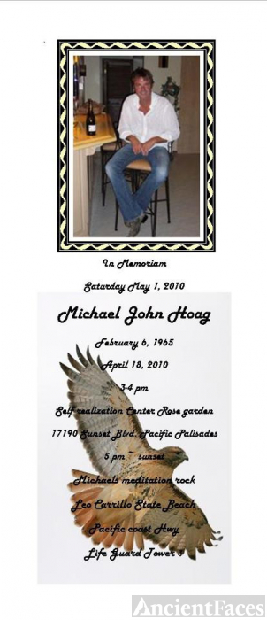 Michael John Hoag (1965 - 2010) - California | 2 Memories, 3 Family ...