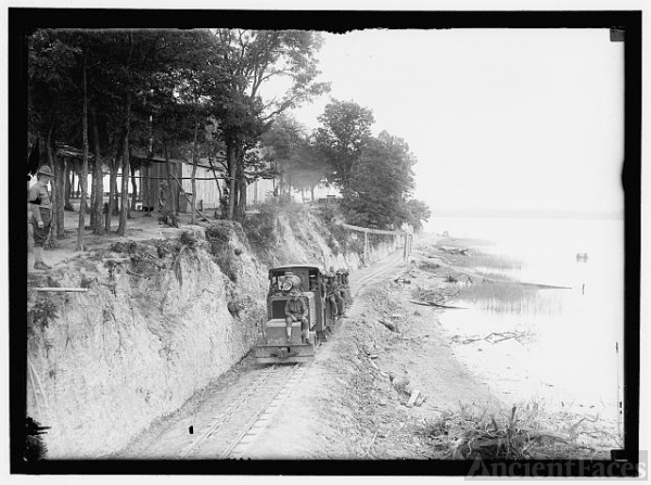 FORT HUMPHRIES. ARMY POST IN VIRGINIA. NARROW GAUGE ROAD...