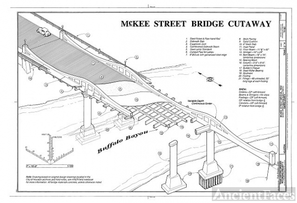 HAER TX,101-HOUT,8- (sheet 2 of 4) - McKee Street Bridge,...