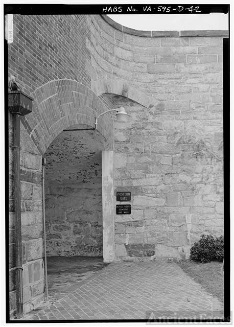 42. ELEVATION OF SQUINCH ARCH FROM EAST - Fort Monroe,...